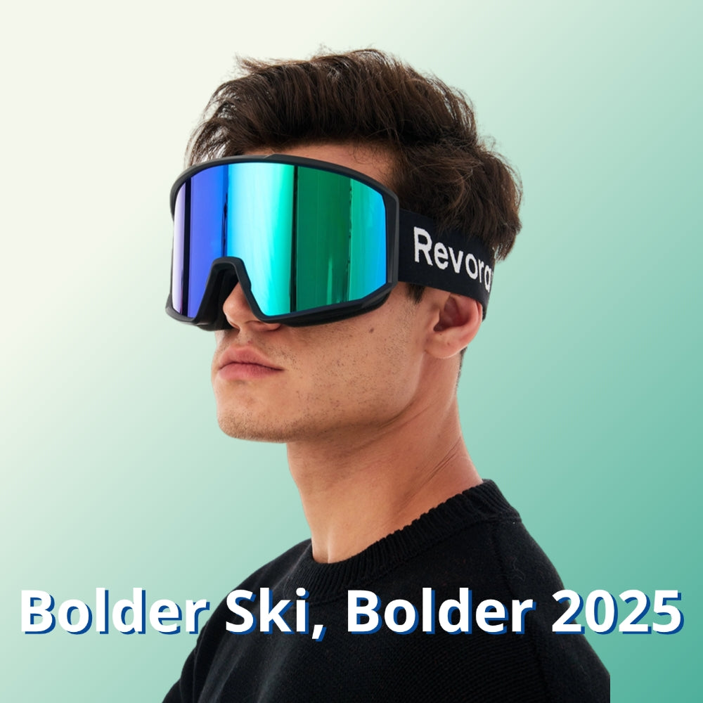 Revoray Fire N1 Ski Goggles with Italy Anti-Fog Lens, OTG, Full REVO V